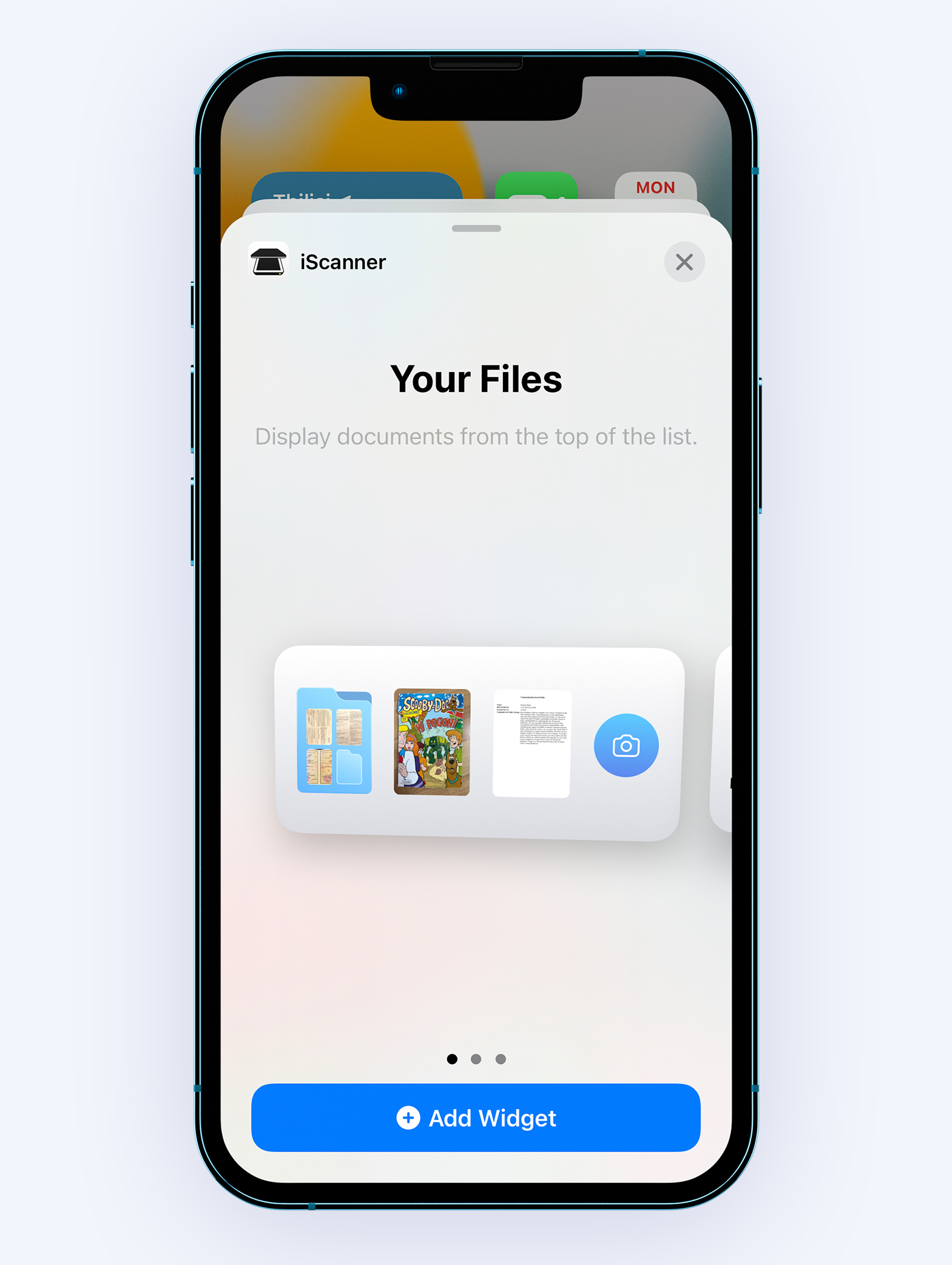 iScanner Widgets and Siri Voice Control - iScanner