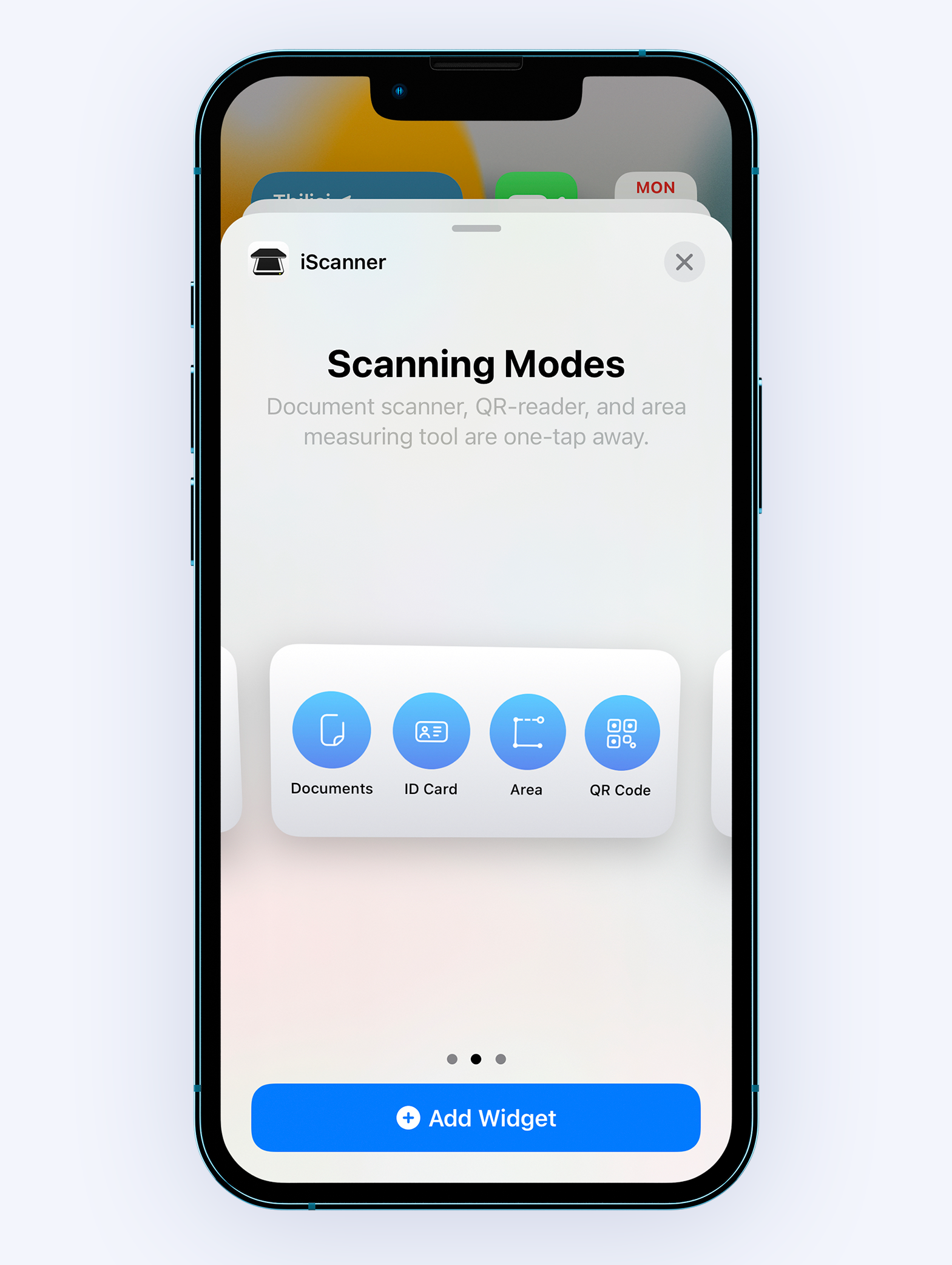 iScanner Widgets and Siri Voice Control - iScanner