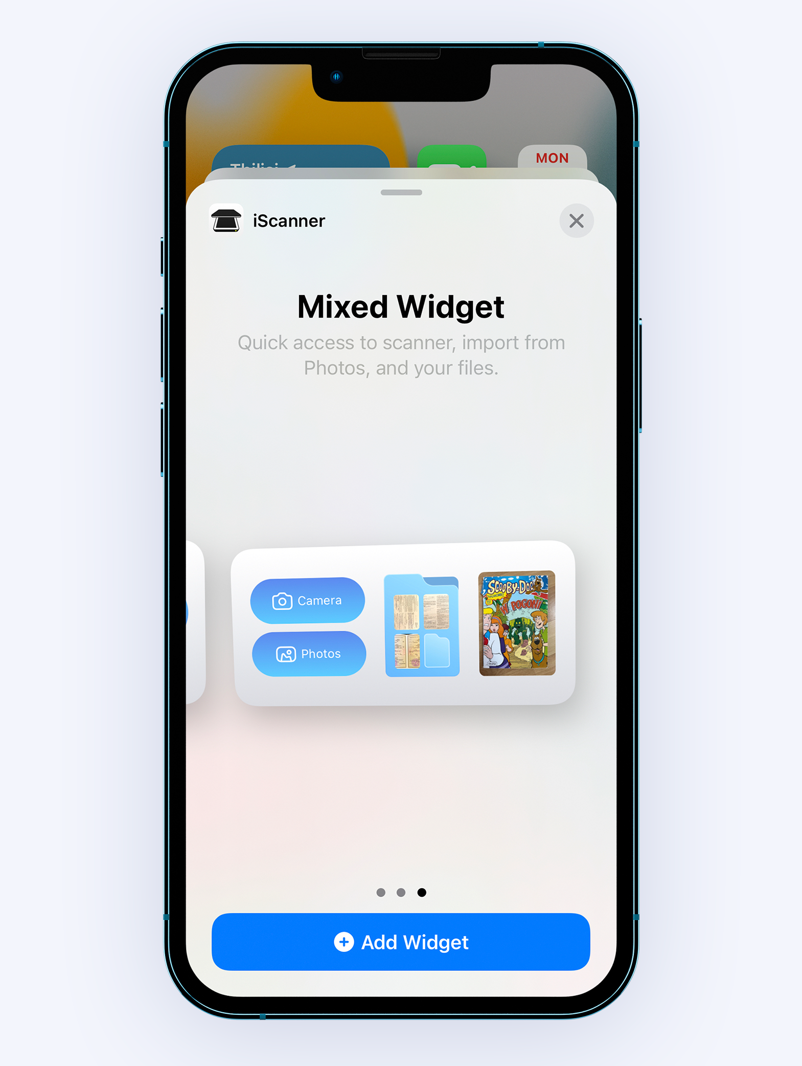iScanner Widgets and Siri Voice Control - iScanner