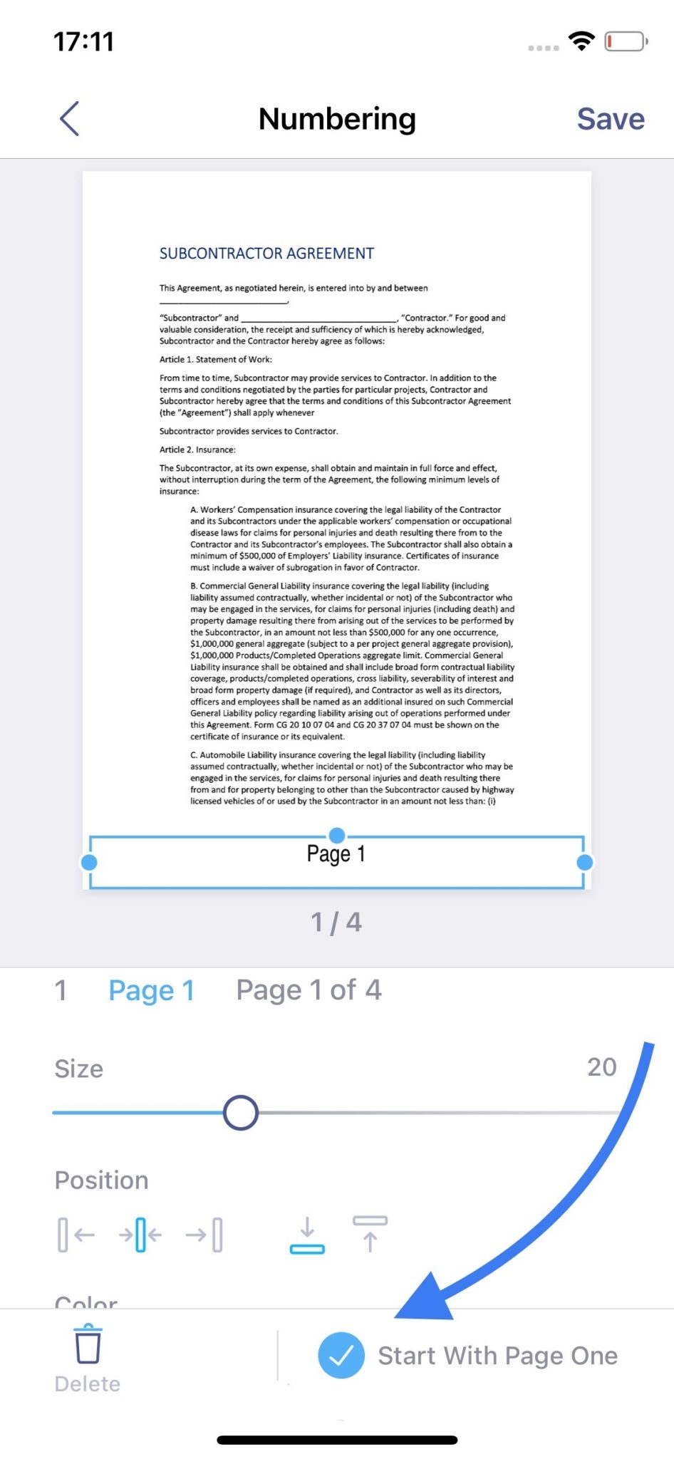 Add Page Numbers to PDF for Free on Your Mobile: The Easiest Method - iScanner