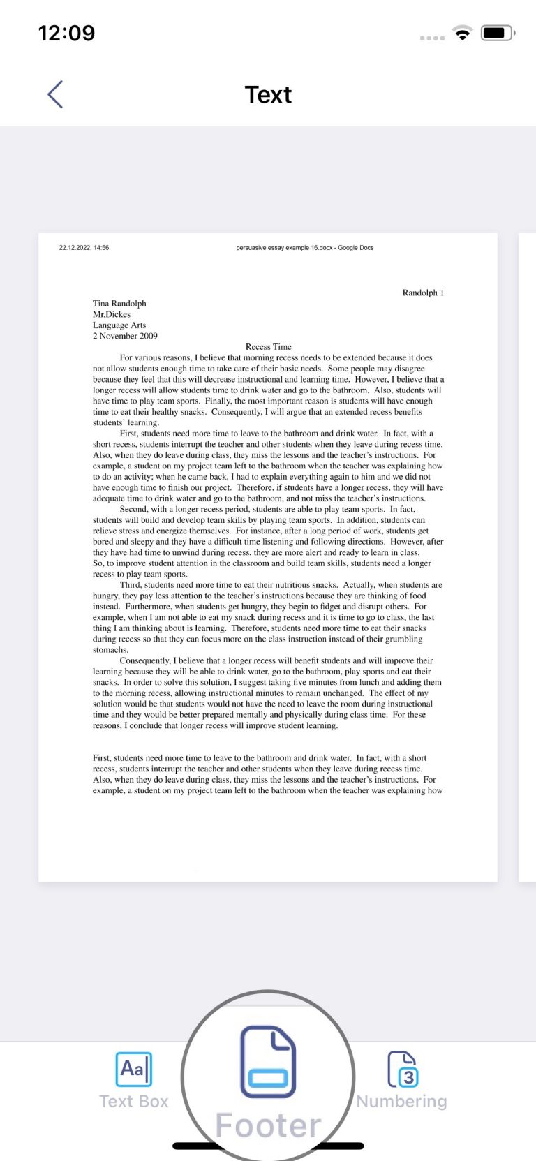 How to Add Footers to PDFs on a Mobile Phone - iScanner