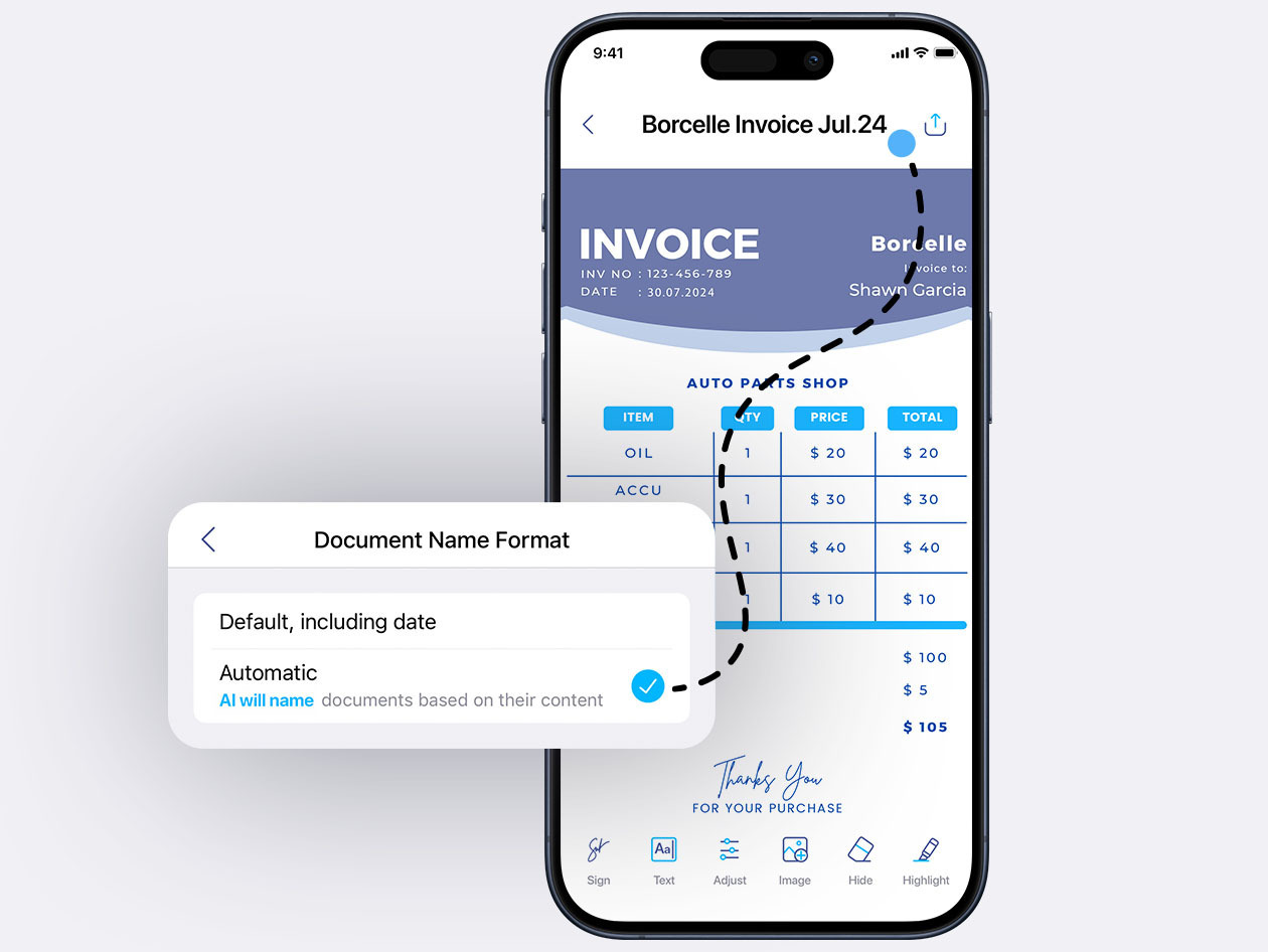 Document Organization Made Easy with AI File Name Generator - iScanner