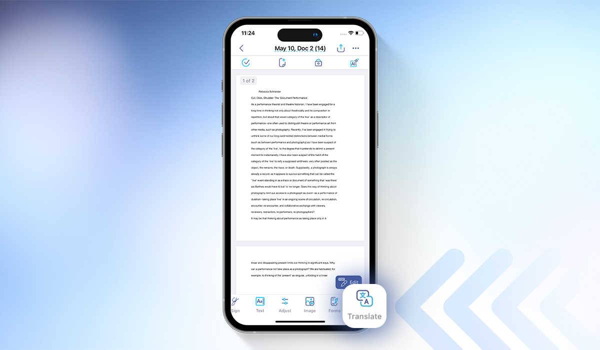 How to Translate PDF in Just One Minute - iScanner